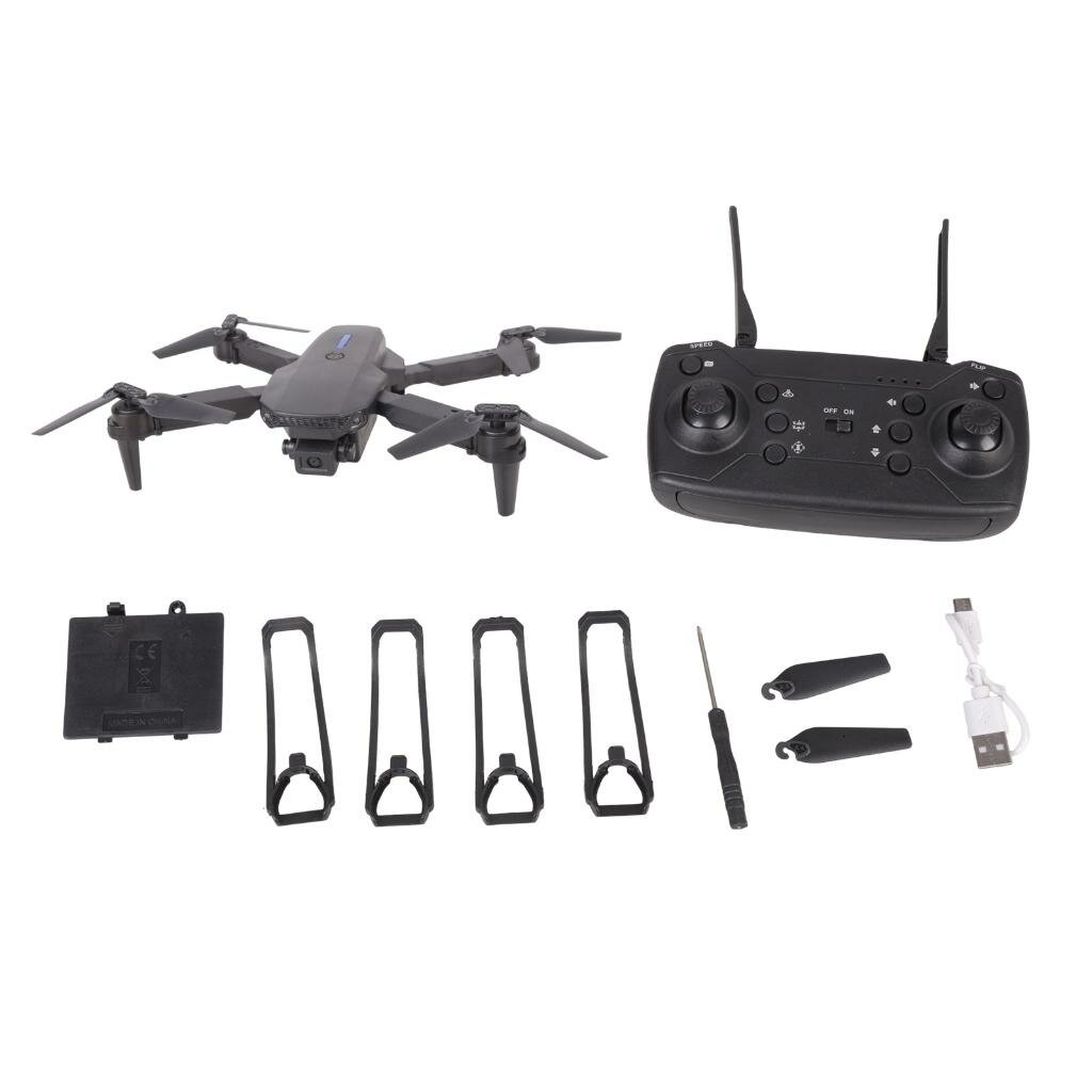 Беспилотник E88 с камерой 4K, Черный - Одиночная камера 4K