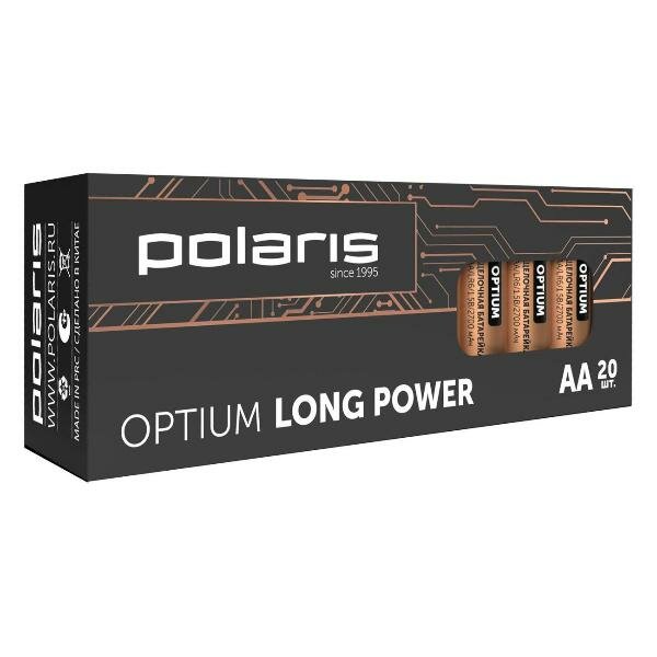 Батарейка алкалиновая (щелочная) Polaris PB АА 20шт Optium