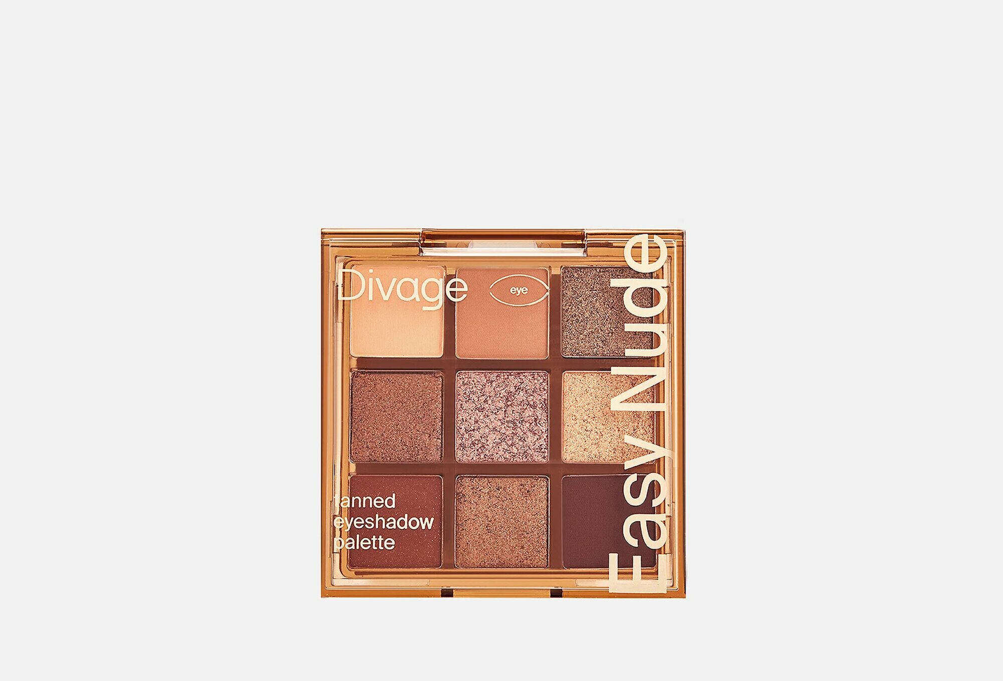 Палетка теней DIVAGE Easy Nude "Tanned", для век, универсальная, 5 оттенков