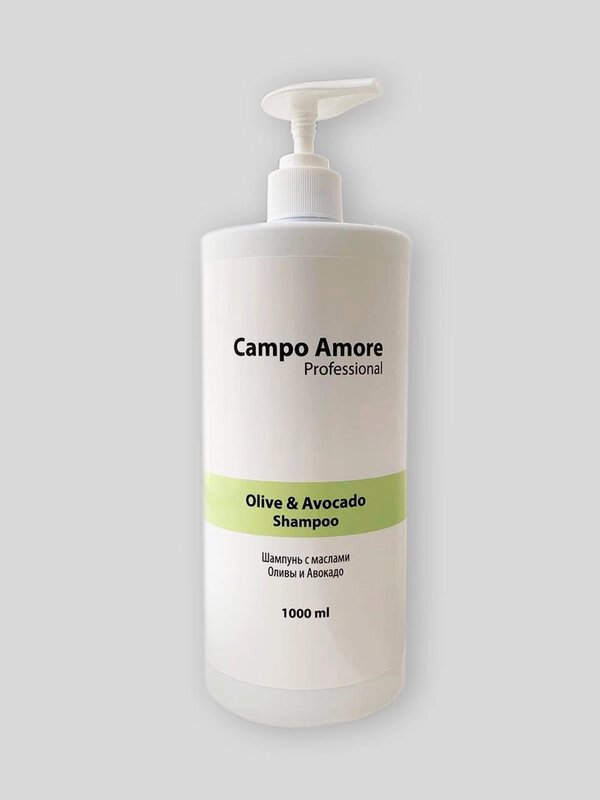 Шампунь для волос с маслами Оливы и Авокадо, 1000 мл "Campo Amore"