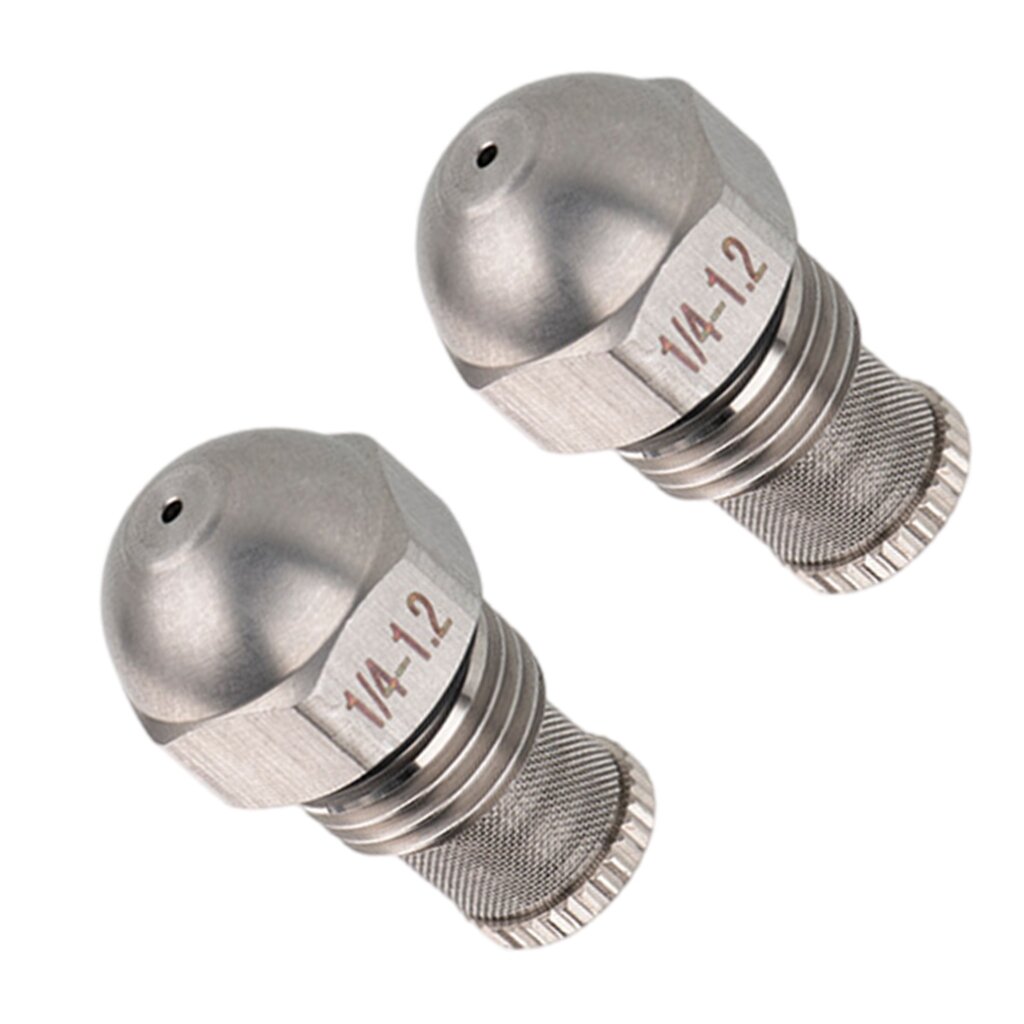 2 упаковки, тонкая распылительная форсунка высокого и низкого давления из нержавеющей стали 304 с отверстием 1,2 мм