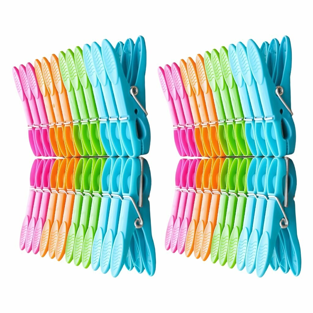 Пластиковые прищепки, ветрозащитные и сушащие прищепки, дорожные пластиковые зажимы-48шт