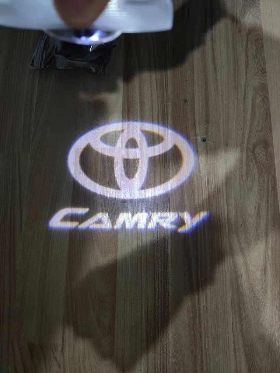 Дверные светильники‑проекторы для Toyota Camry (V40 V50 V55 V70) 2007-2020, LED‑проектор 12V, замена штатных фонарей