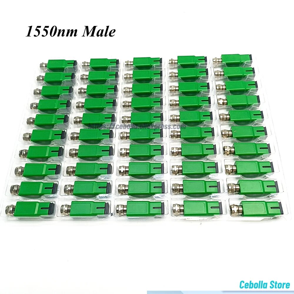1550nm MALE SC-APC оптоволоконные коннекторы 50шт