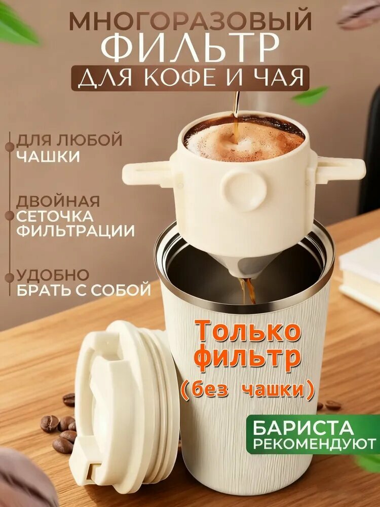 Кофейное сито, для латте, по-турецки и капучино, нержавеющая сталь, пластик