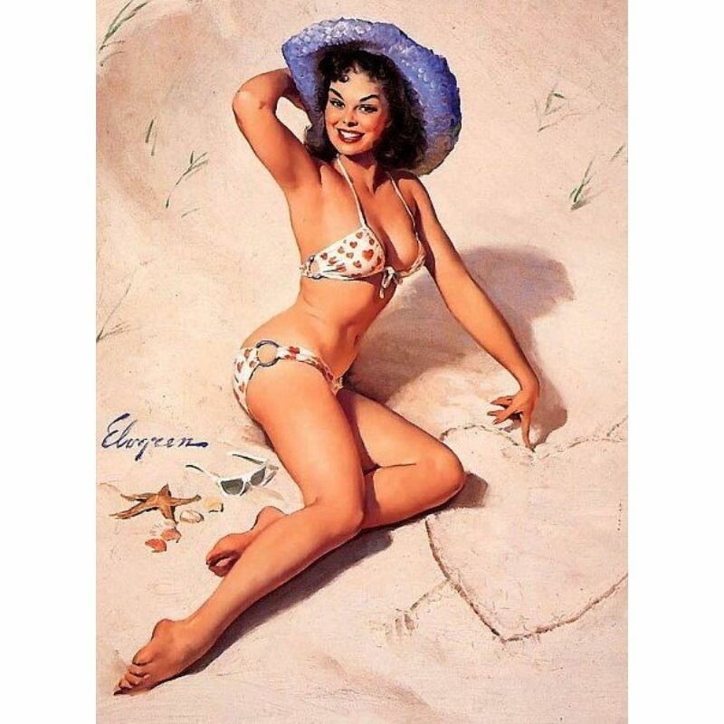 Постер для интерьера, Пинап девушки - Pin up girls, 30х20см.