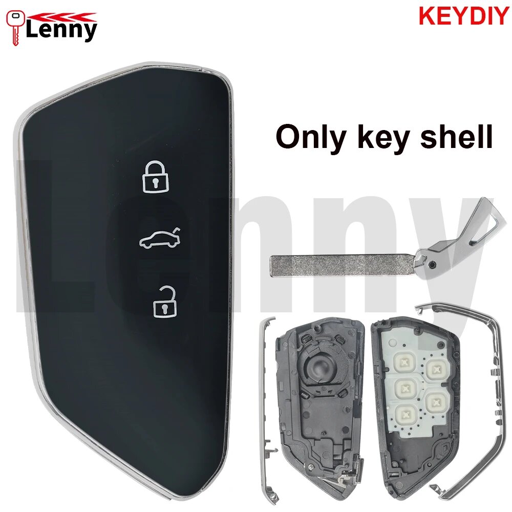 Смарт-ключ Lenny KEYDIY FGB25/FGB08 5H0959753G/BK для систем VW MQB 5C 5D, Porsche, 3BT-Key shell