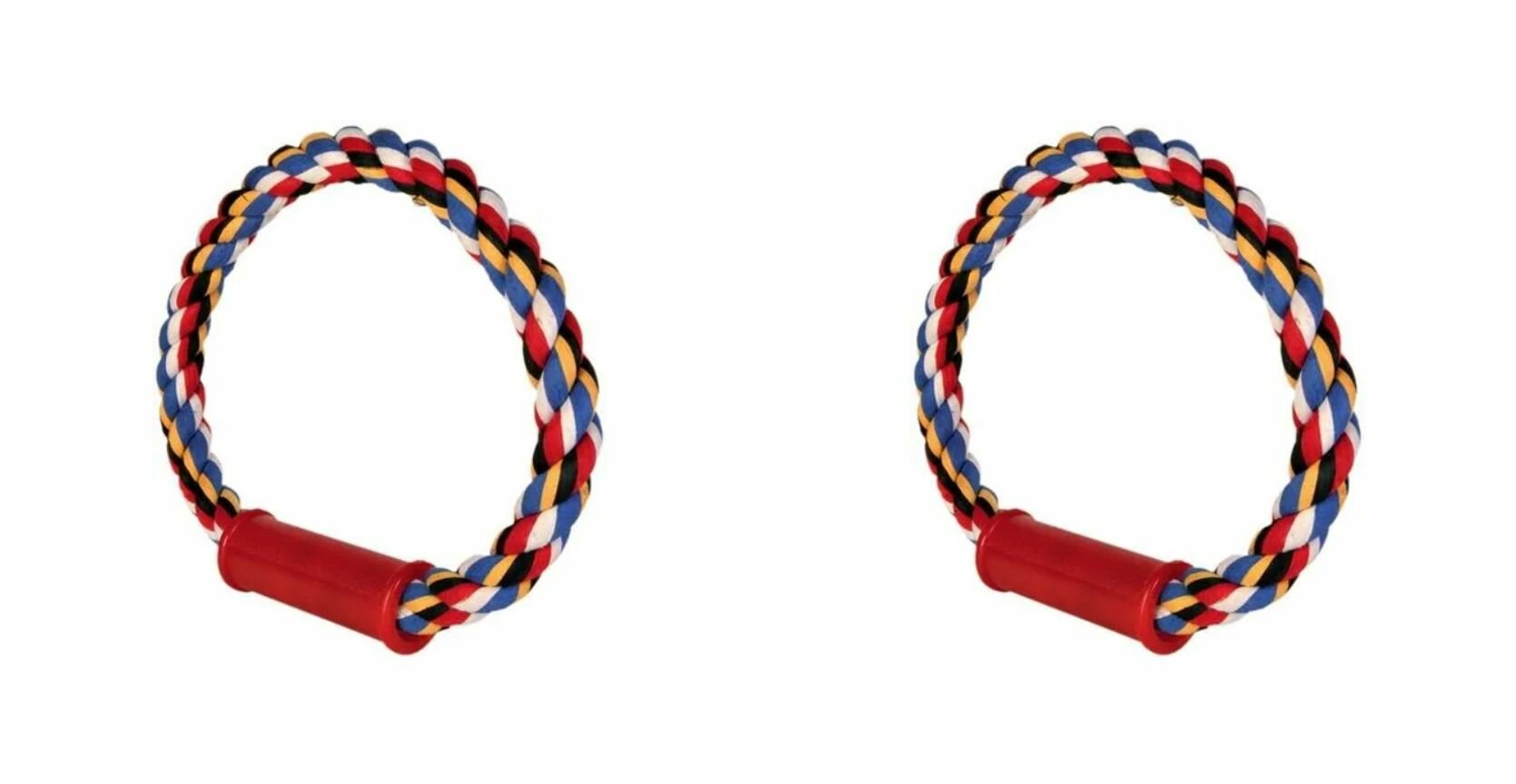 TRIXIE Игрушка для собак Грейфер пестрый круглый, 30 см, 2 уп