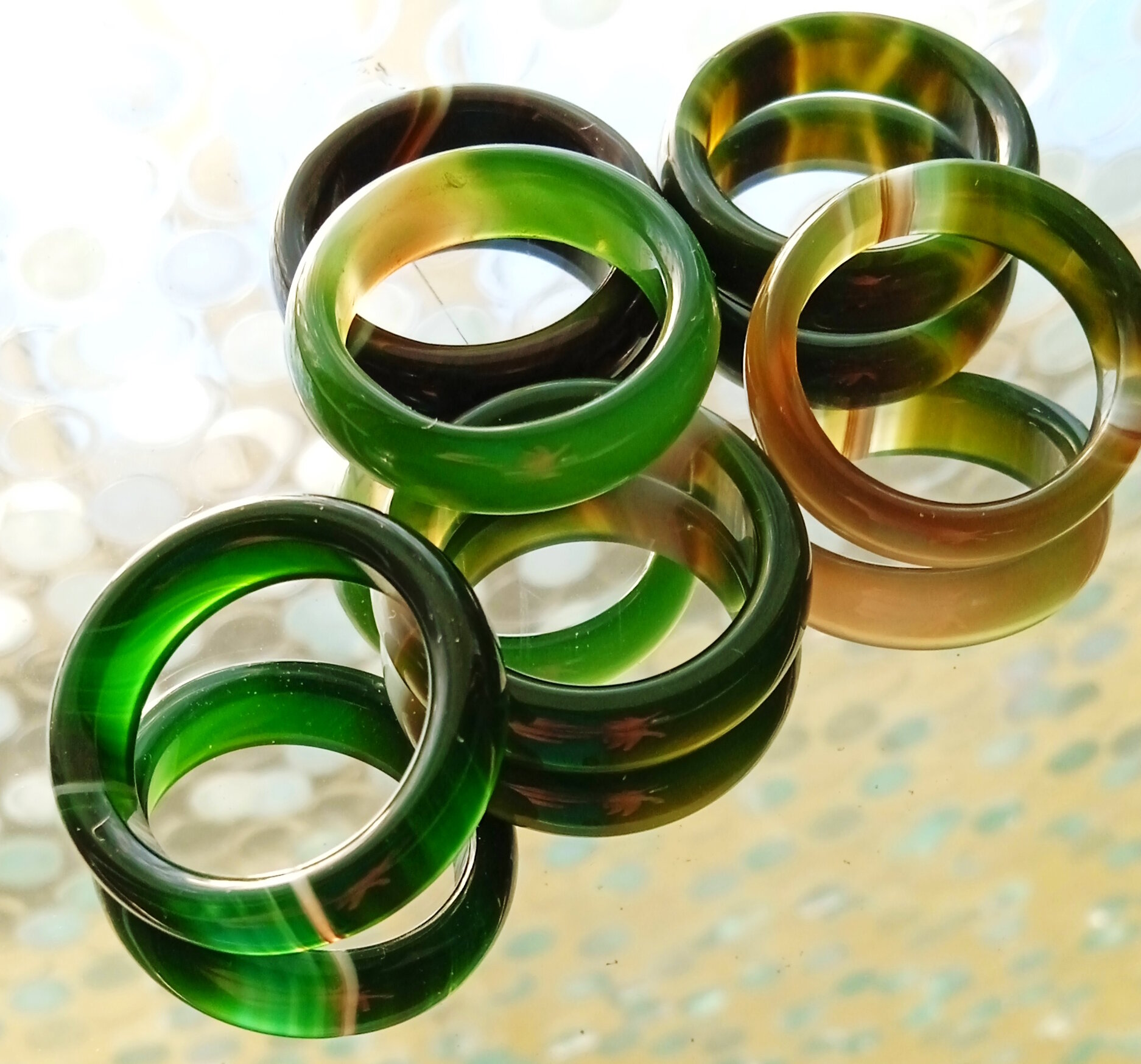 Кольцо, агат