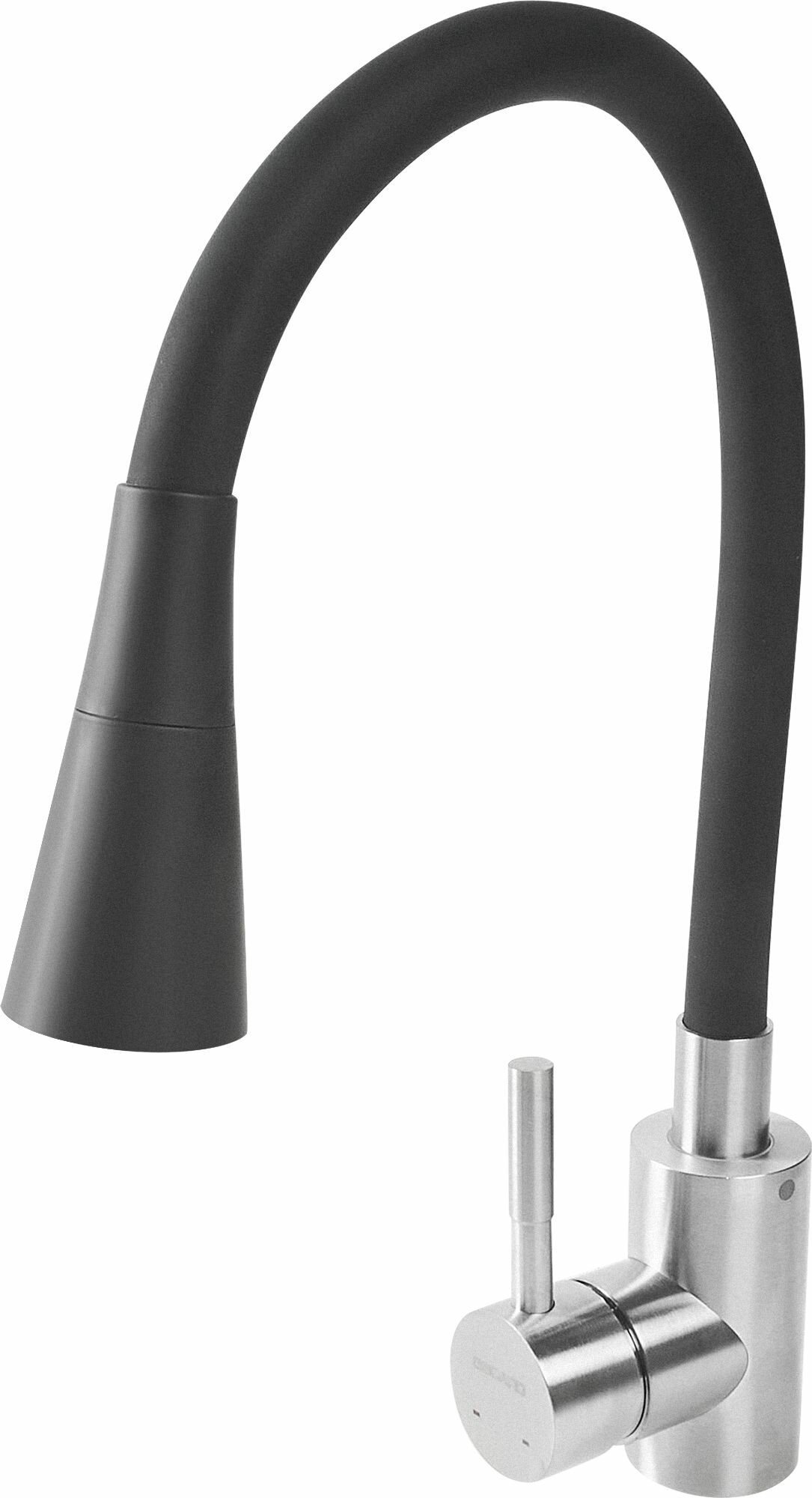 Смеситель кухонный Osgard высота 40 см с лейкой цвет черный