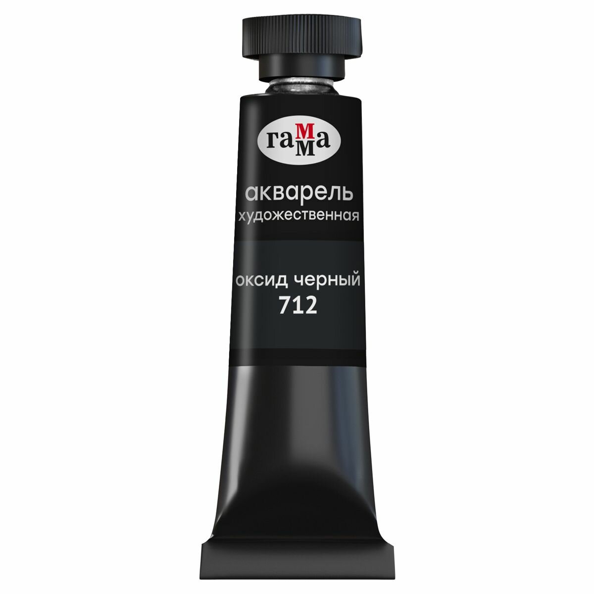 6 шт. Акварель художественная Гамма "Старый мастер" оксид черный, 9мл, туба