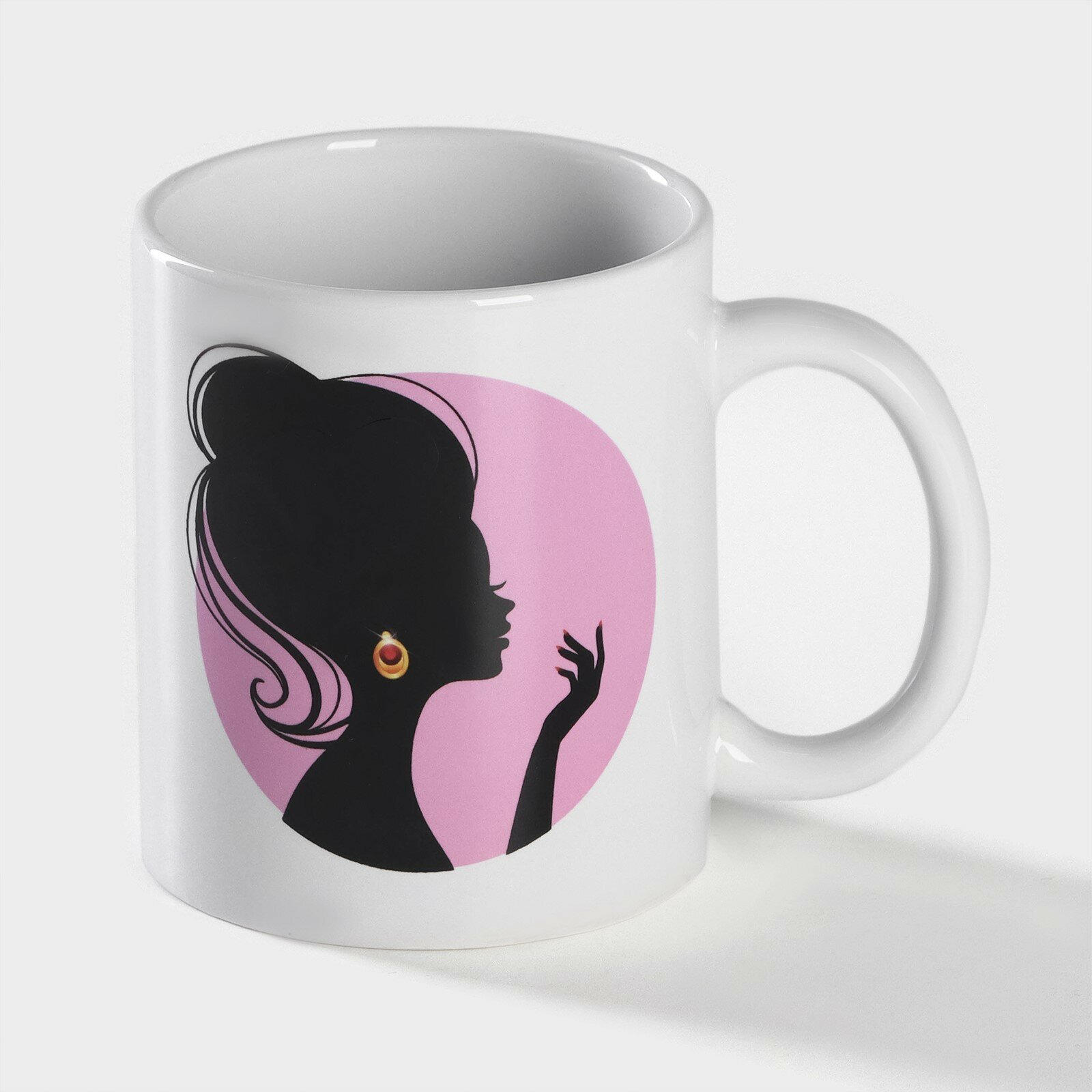 Кружка-хамелеон керамическая Доляна «Много забот», 350 мл, цвет белый