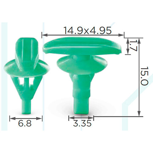 Клипса уплотнителя двери/капота/багажника (OEM: 72311S5S003,8085089961,8085089919) 774498