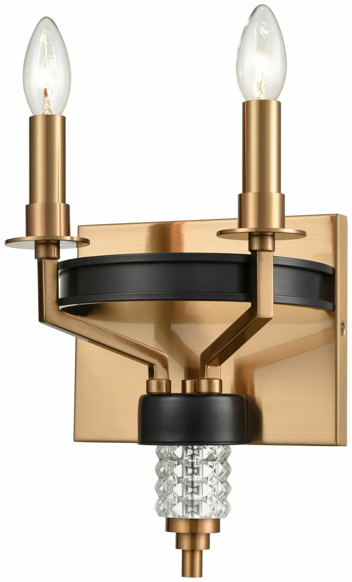 Бра Wertmark WE246.02.501 Frida E14 40 Вт черный, латунь