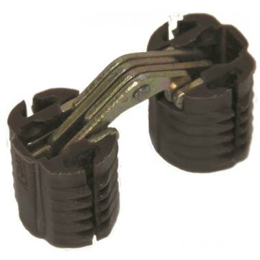 Петля цилиндрическая скрытая, пластмассовая, D12 мм (с одним фиксатором), 2 шт. в комплекте