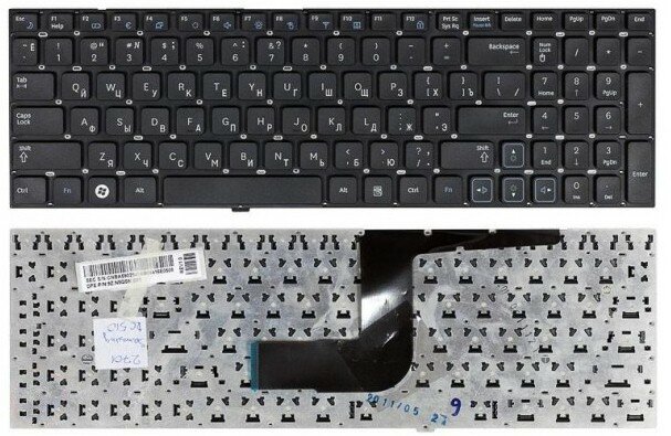 Клавиатура для Samsumg BA75-03111C черная без рамки