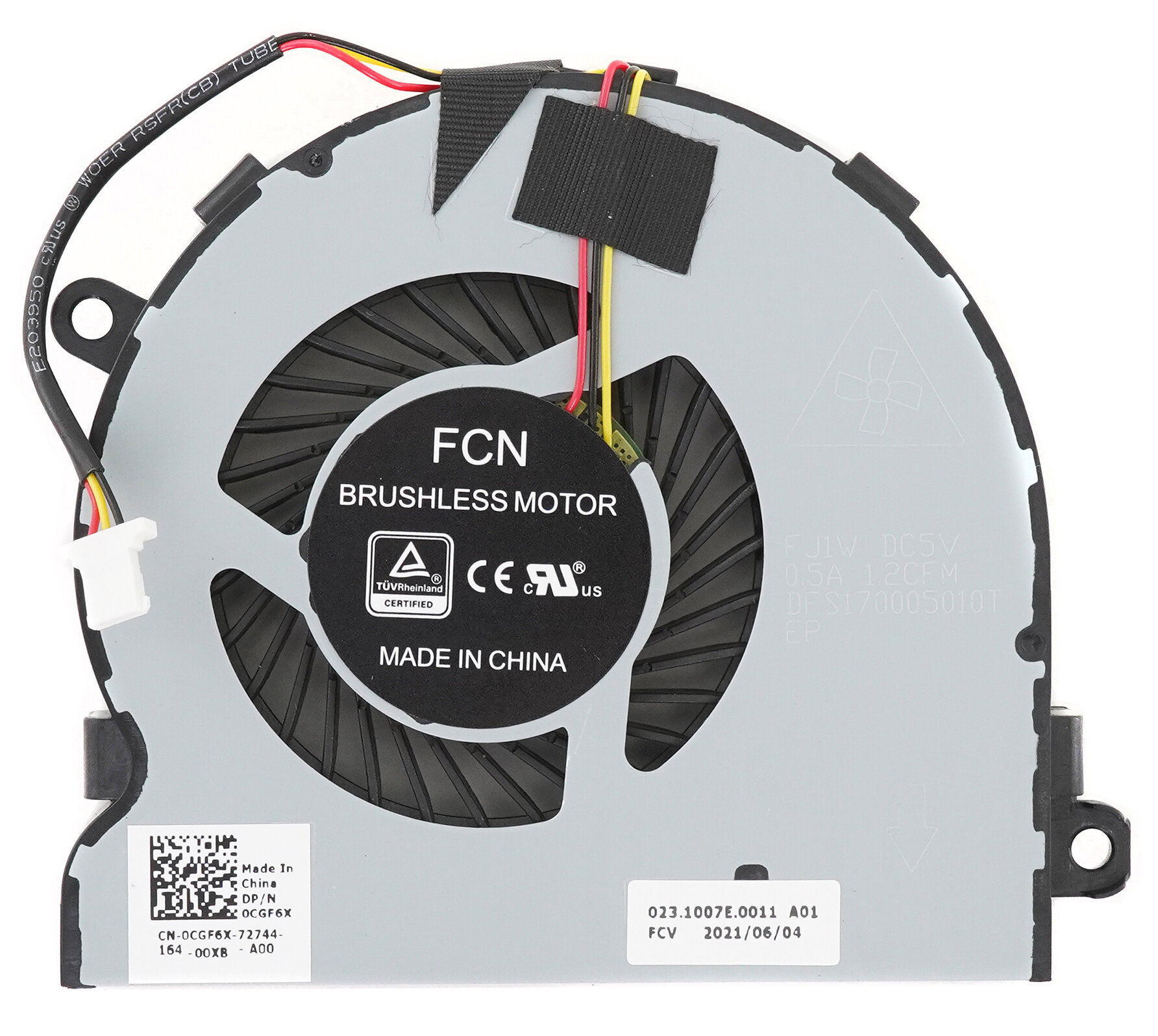 Вентилятор (кулер) для Dell Inspiron 14M 5543 (3-pin)