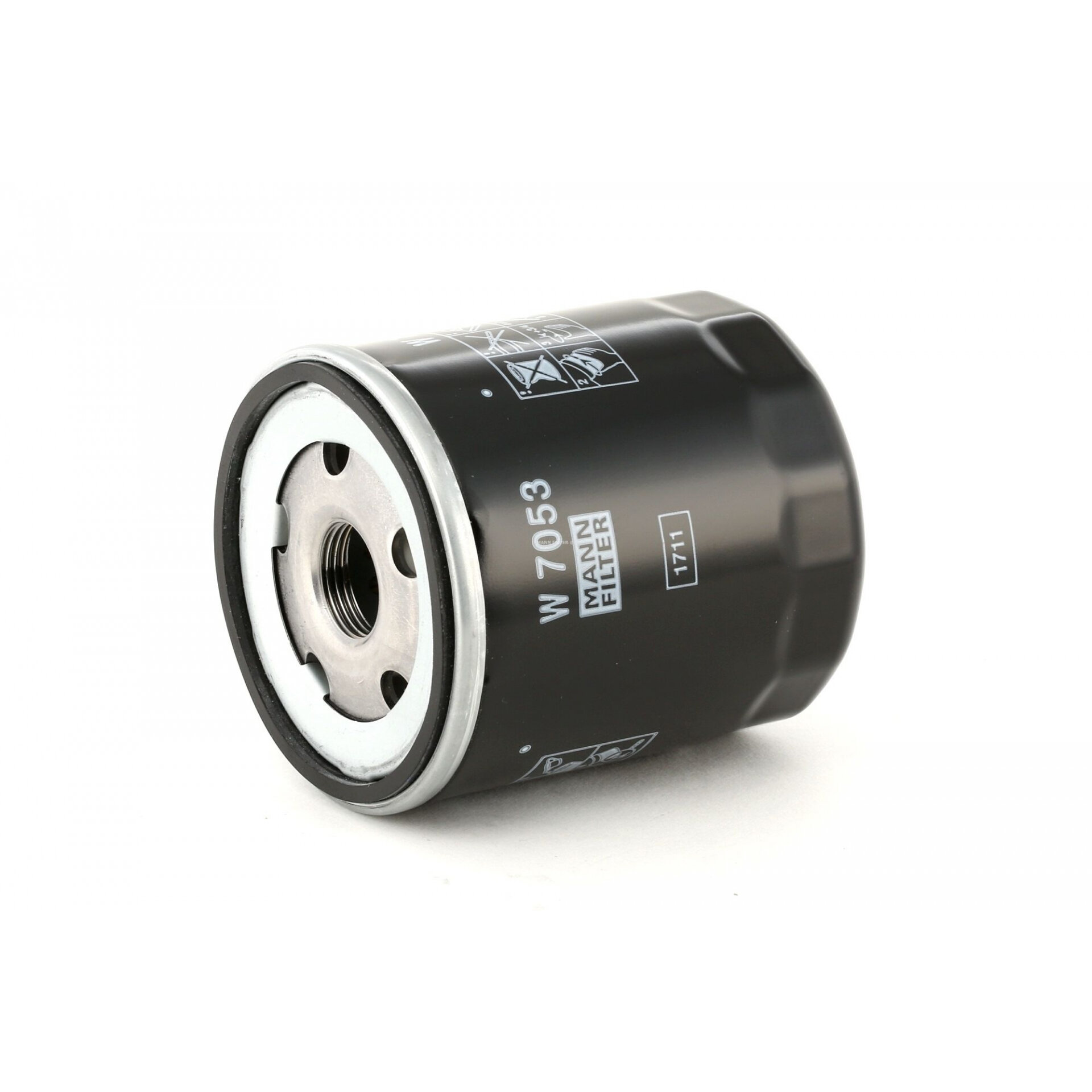 Фильтр масляный для автомобиля Citroen Peugeot Renault Hyundai, MANN W 7053 (1 шт.)