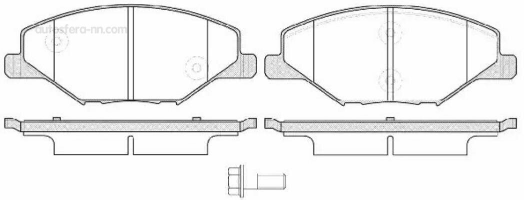 REMSA 155300 1553 00 колодки дисковые передние!131,6х17,7х52,2\ Skoda Fabia 1.2, VW Polo RUS 1.6 12>