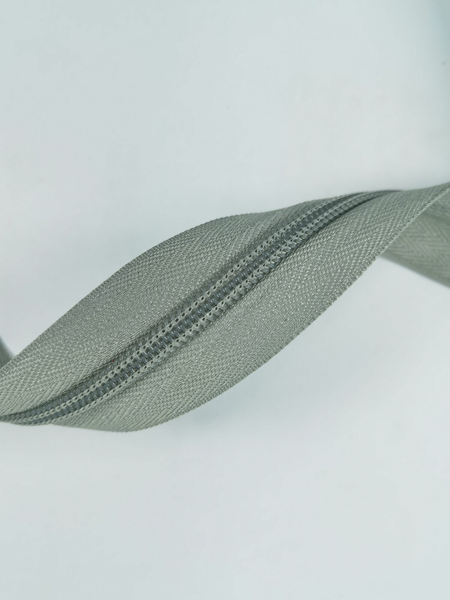 Молния рулонная тип 5, 5 метров, светло-серый 314/ витая (спиральная)