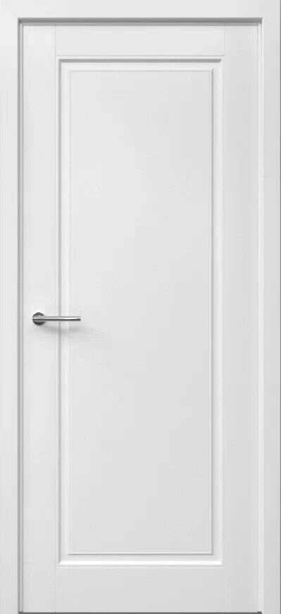Двери Эмаль Классика 1 Белая 600х2000 в комплекте коробка 2,5шт и наличник 5шт
