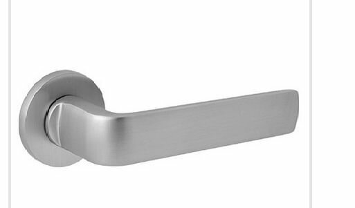 Ручки дверные (к-кт - 2шт.) CODE DECO Slim H-40136-A-CRS (сатинированный хром)