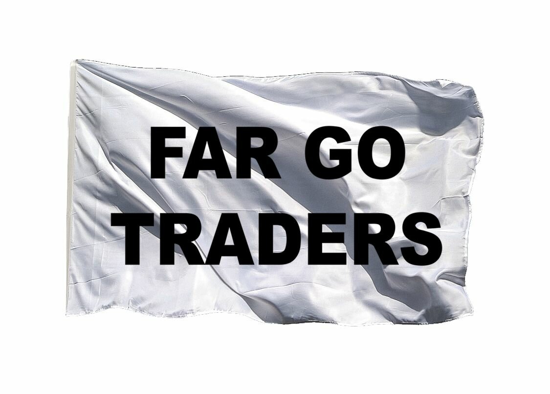 Флаг Дальнобойщиков Fallout Фоллаут 90х135 см на сетке для улицы, для флагштока