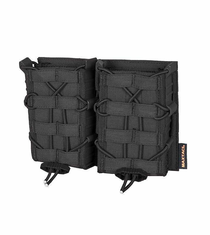 Подсумок тактический двойной Шторм под 2 рожка/магазина черный
