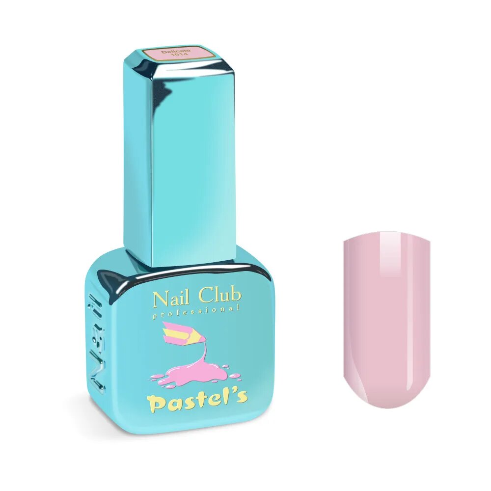Nail Club Эмалевый гель-лак для ногтей с липким слоем PASTEL'S 1014 Delicate 13 мл