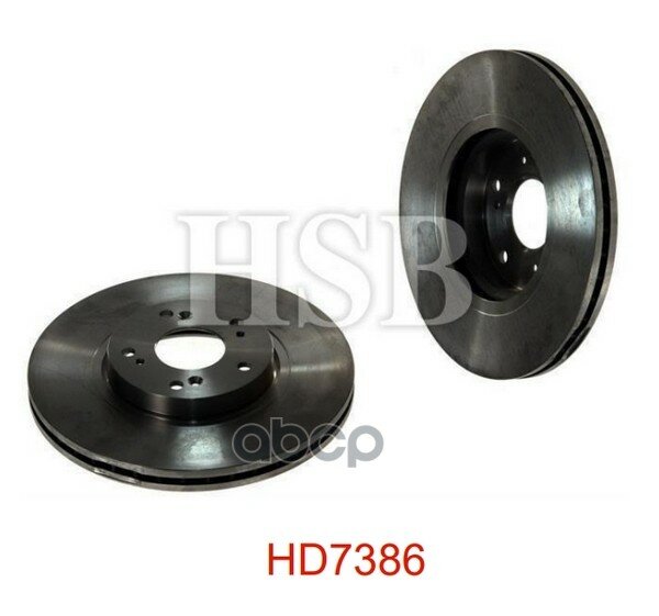 Диск тормозной передний HONDA ACCORD 2.0/2.4/2.2I-CTDI 03> HSB арт. HD7386