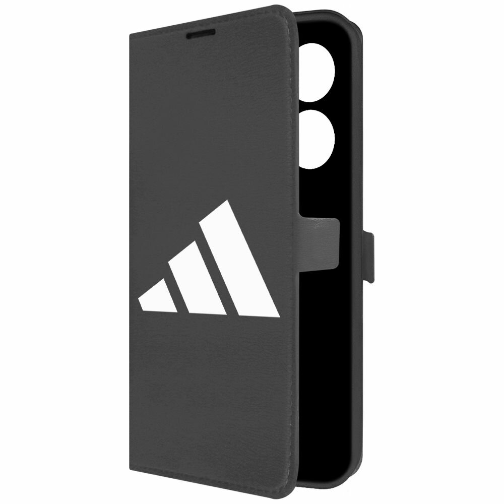 Чехол-книжка Krutoff Eco Book для TECNO Camon 20 Adidas (Адидас) (черный)