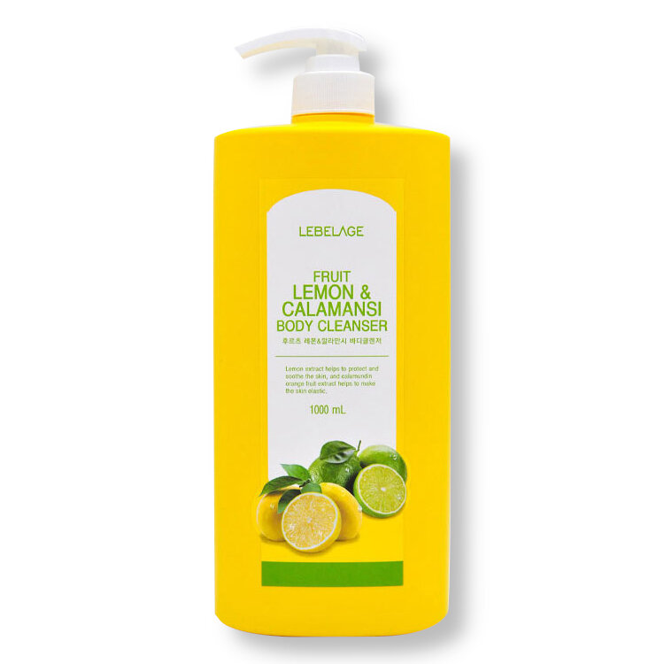 Гель для душа с экстрактами лимона и каламанси Lebelage Fruit Lemon & Calamansi Body Cleanser (1000 мл)