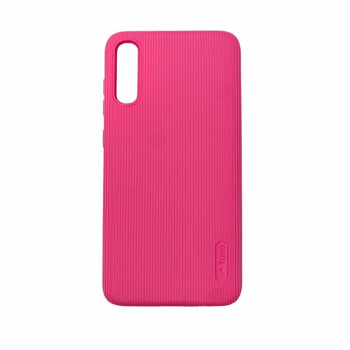 Чехол для смартфона Fono Pro, рифленая для Samsung Galaxy A70, розовый