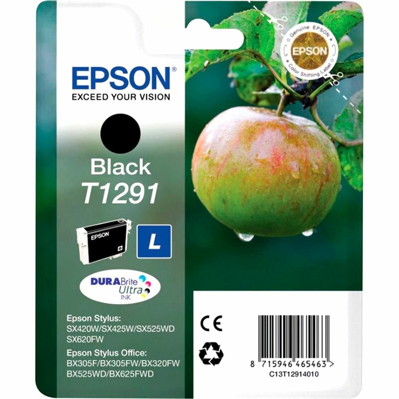Картридж для струйного принтера EPSON T1291 Black (C13T12914012)