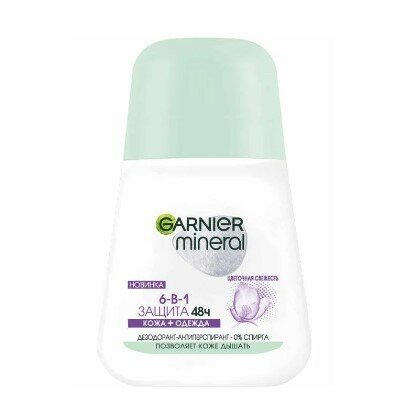 Набор из 3 штук Део-ролик Garnier Защита 6 Цветочная Свежесть 50мл