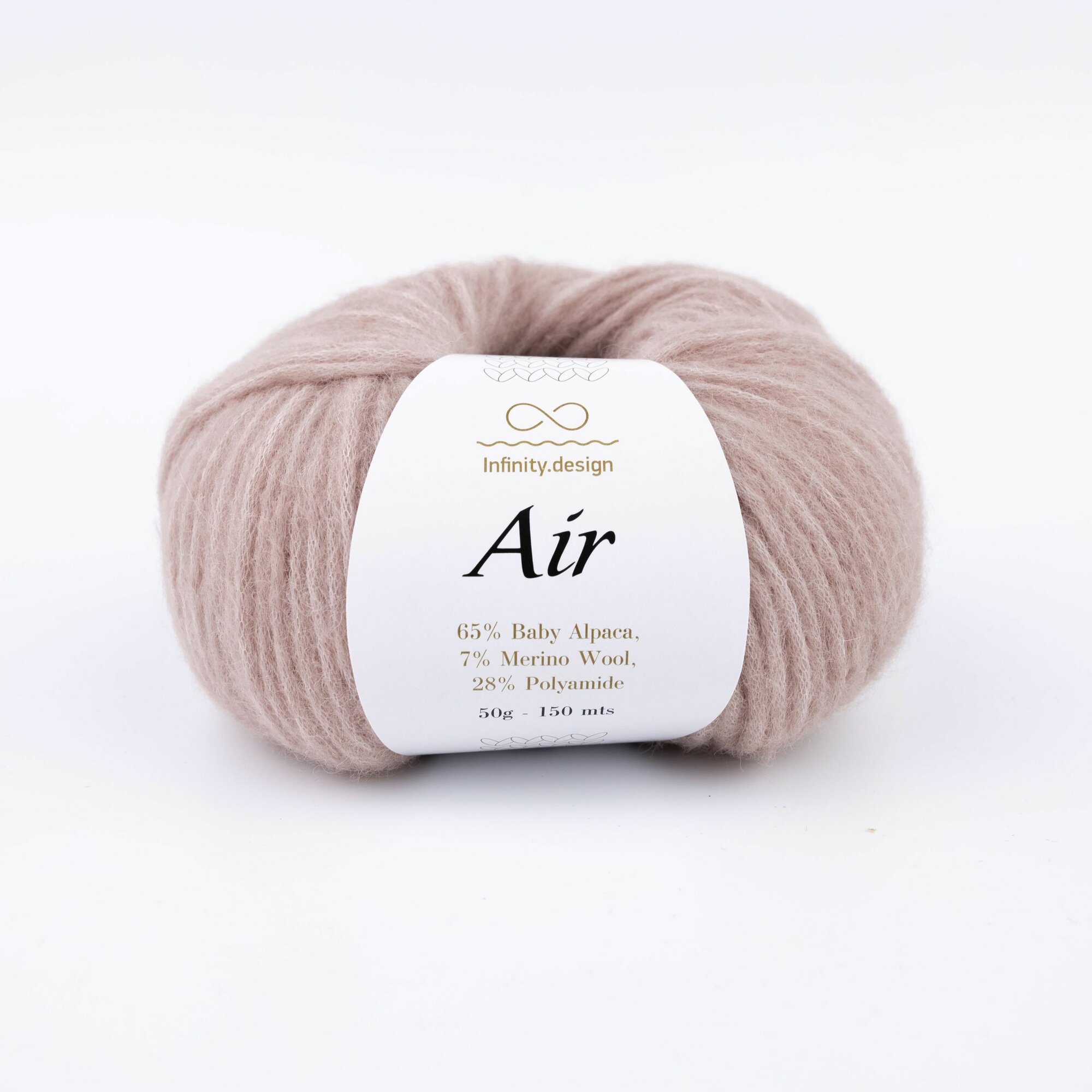 Пряжа INFINITY Air 2650 (3 мотка), 65% бэби альпака, 7% мериносовая шерсть, 28% полиамид, 50г, 150м