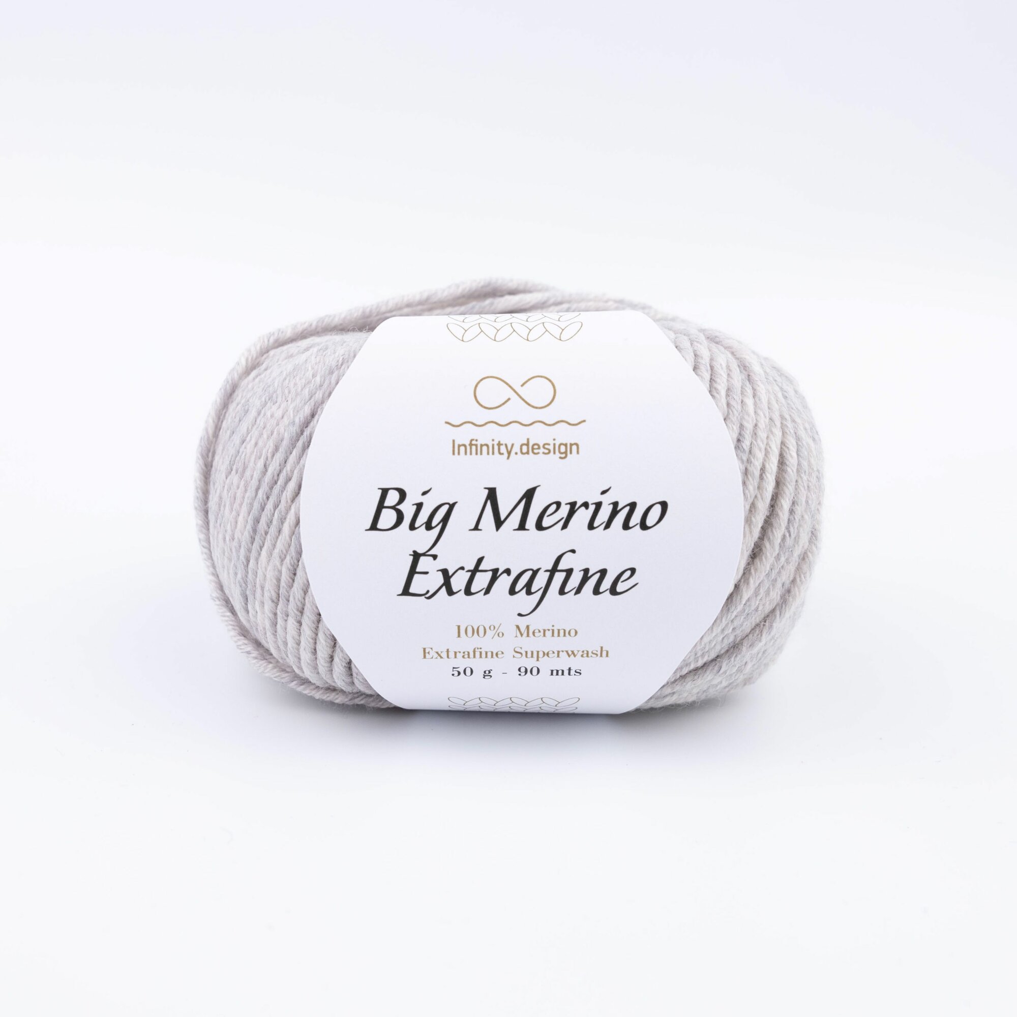 Пряжа INFINITY Big Merino Extrafine 1022 (2 мотка), 100% мериносовая шерсть, superwash, 50г, 90м