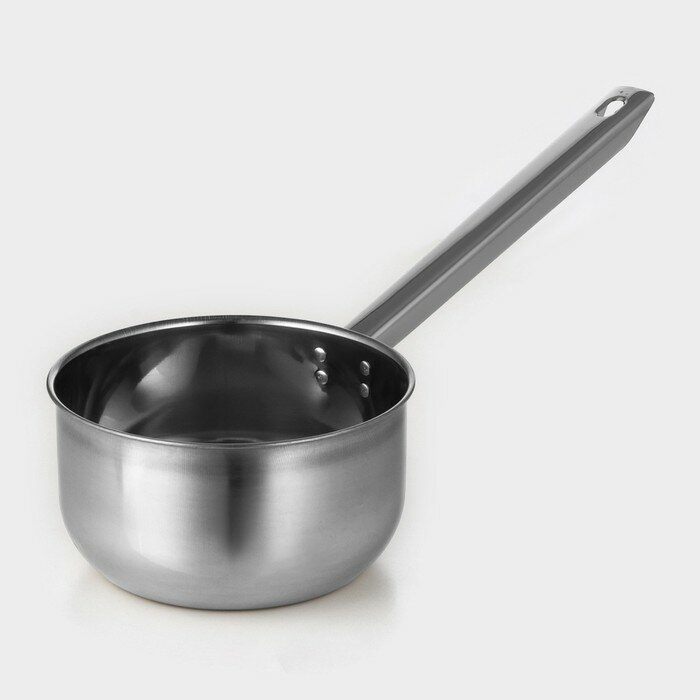 Ковш, 2.1 л, d=18 см, с длинной ручкой, нержавеющая сталь