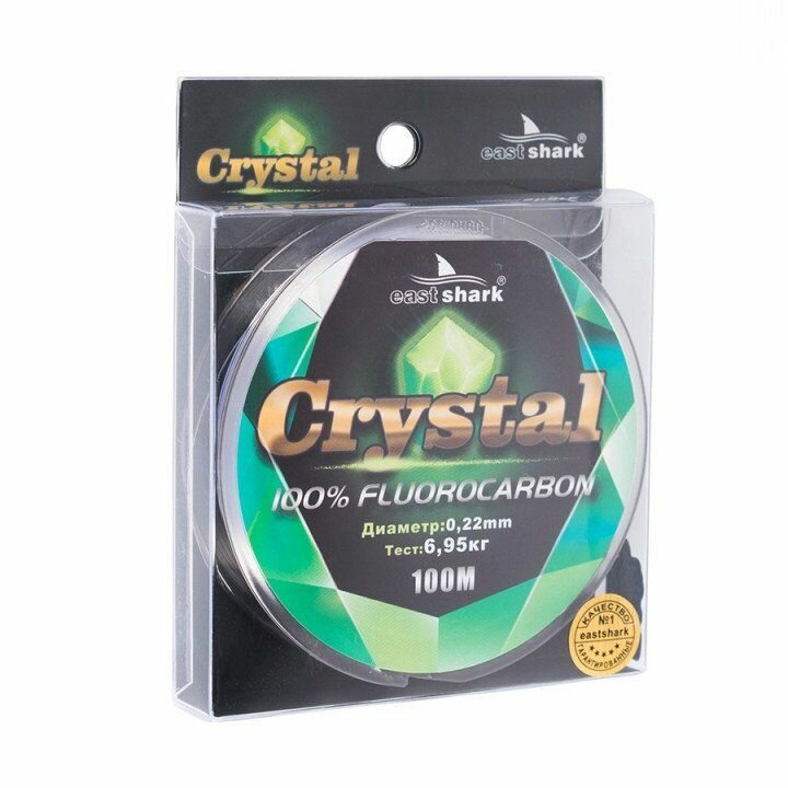 Леска EastShark флюрокарбоновая Crystal белая 0.16 мм, 100 м (4 шт.)