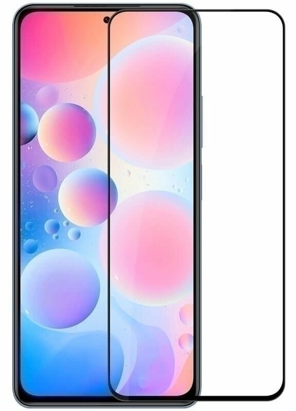 Плёнка защитная керамическая для Poco F3 / Xiaomi Mi 11i полноэкранная чёрная матовая