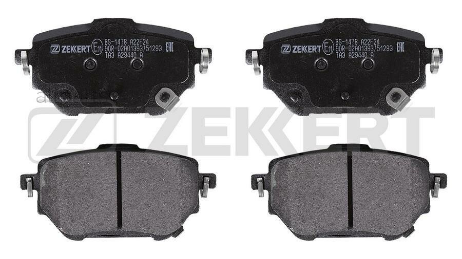 ZEKKERT BS-1478 Колодки торм. диск. задн. Toyota Corolla (E210) 19-