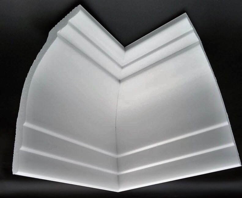 Угол внутренний к плинтусу BelloDeco C1/120 UV, 1шт