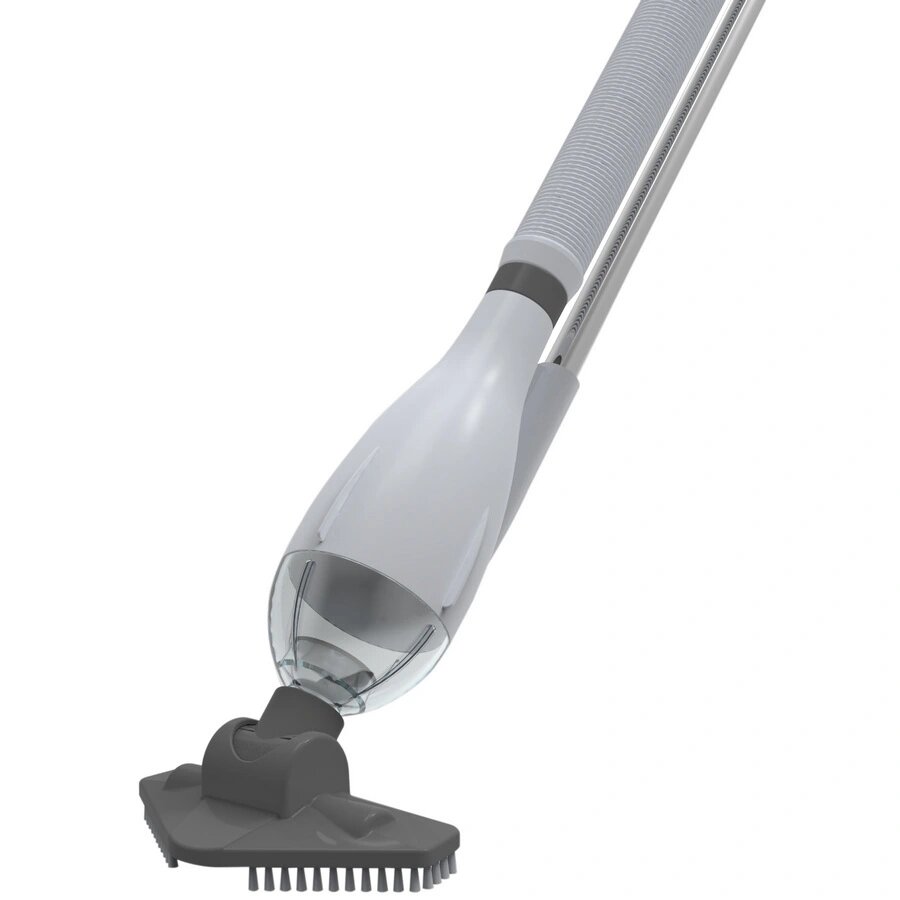 Комплект для чистки бассейнов Reexo Pool Vac, с вакуумной головкой, шланг 5 м с 3 адаптерами и 4 секционной алюминиевой ручкой 200 см, цена - за 1 компл