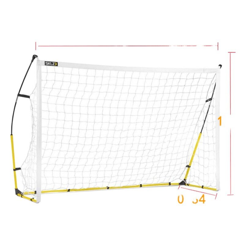 Футбольная сетка, портативная, быстросъемная, желтая
