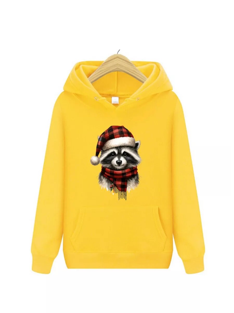 Термотрансфер "Енот" Наклейка на одежду 14х20