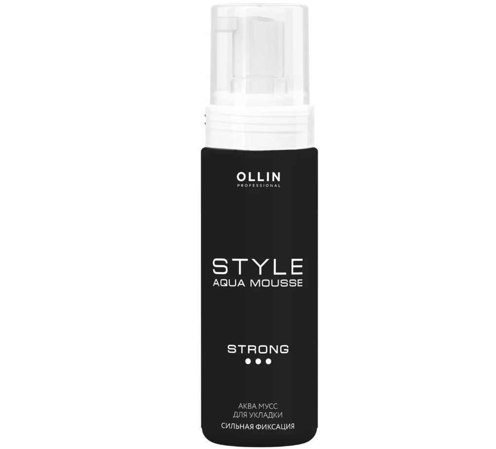 OLLIN / STYLE – Аква мусс для укладки сильной фиксации, 150мл