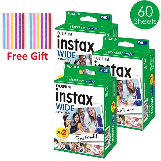 Fujifilm Instax WIDE пленка 10-200 листов 60 Sheet