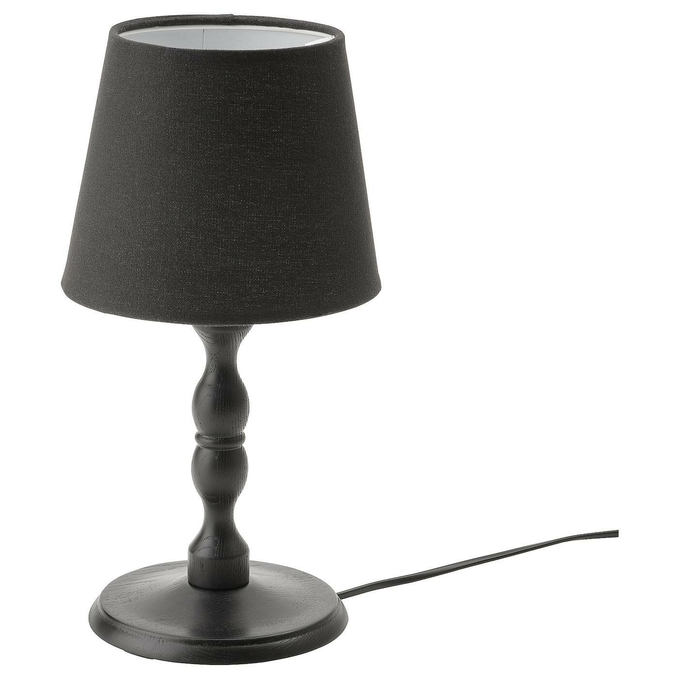KINNAHULT IKEA 704.883.99 Лампа настольная 37 см черный ясень / черный