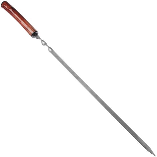 Шампур плоский Grillboom 103-077 с деревянной ручкой 600х12х2мм