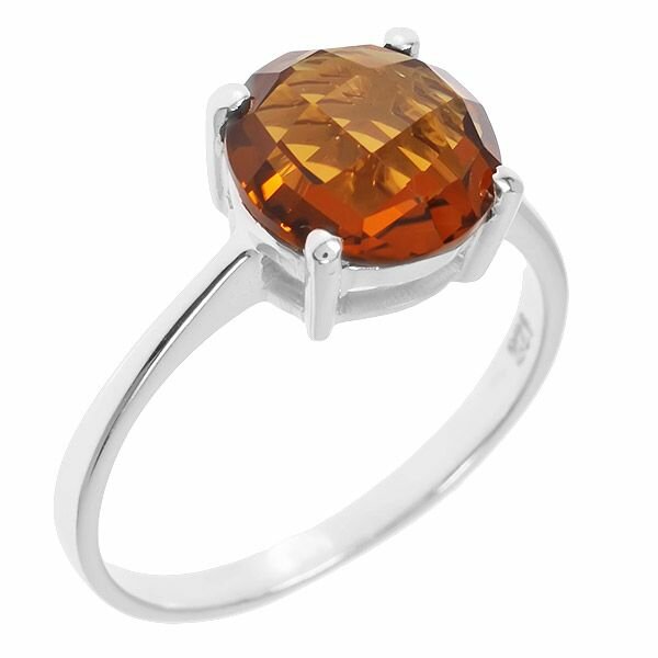 Кольцо тонкое, серебро, 925 проба, родирование